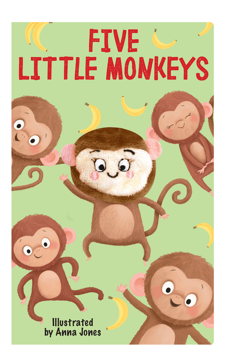 Five Little Monkeys Oversized Finger Puppet Book – Park Street Books & Toys
